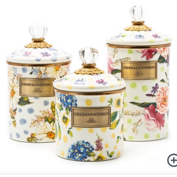 MacKenzie-Childs | Kitchen | Nwt Mackenzie Childs Wildflower Canister ...